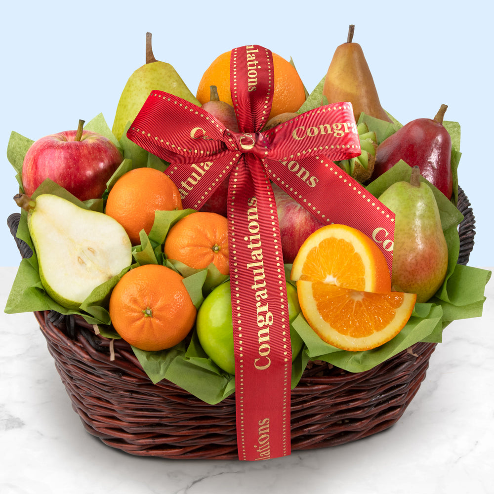 Congratulations Harvest Fresh Fruit Basket – Fruitfully