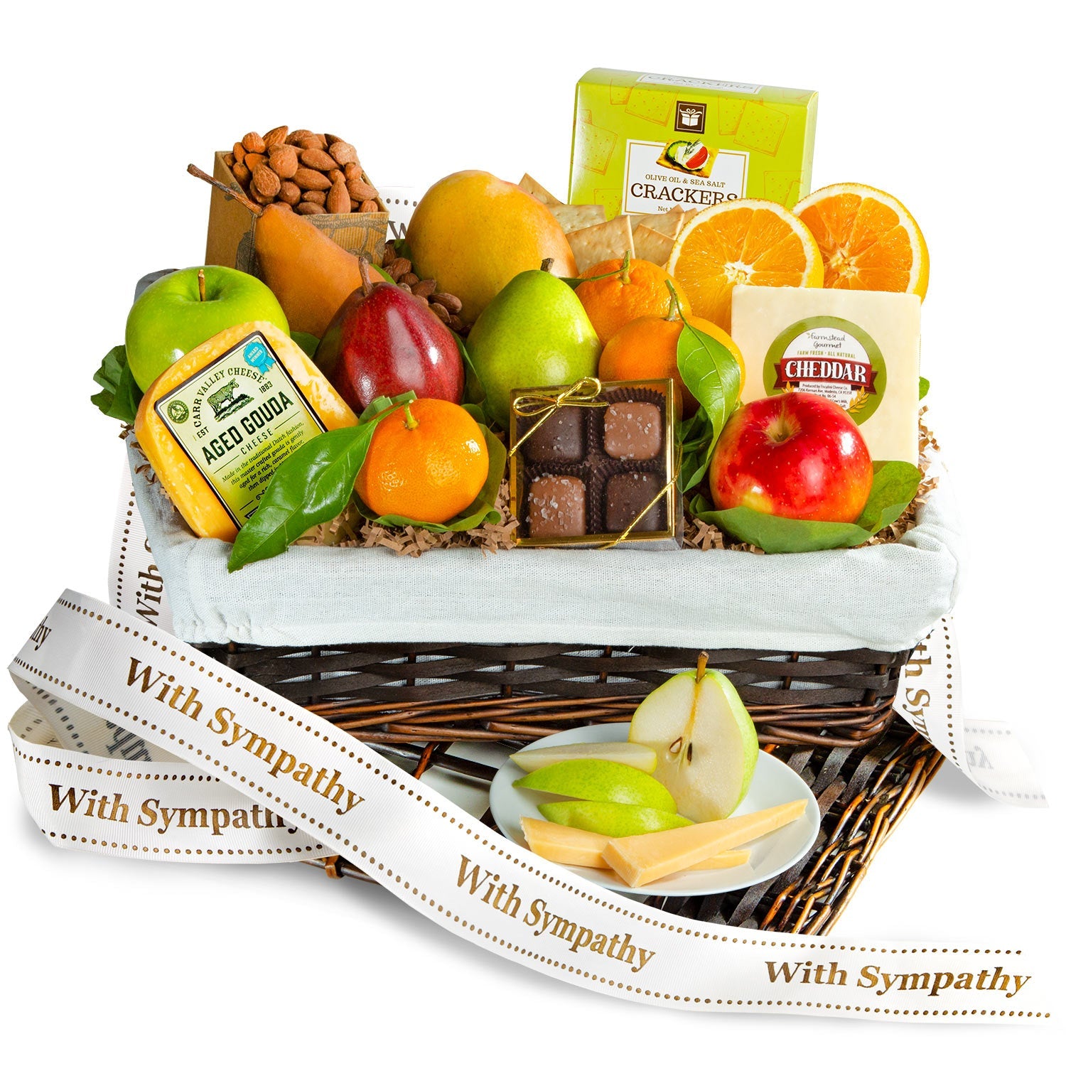 The Deluxe: Sympathy Fruit Basket – Fruitfully
